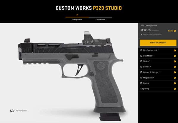 SIG P320 SPECTRE COMP Slides Now Available In Concierge Service ...